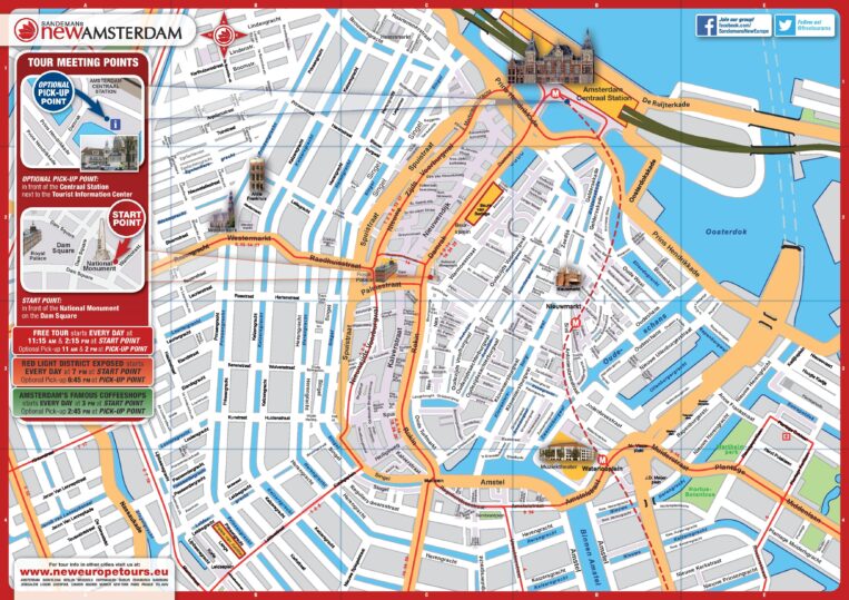 Free map of Amsterdam PDF Download