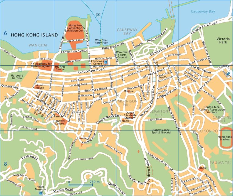 Free map of Hong Kong, to download in PDF