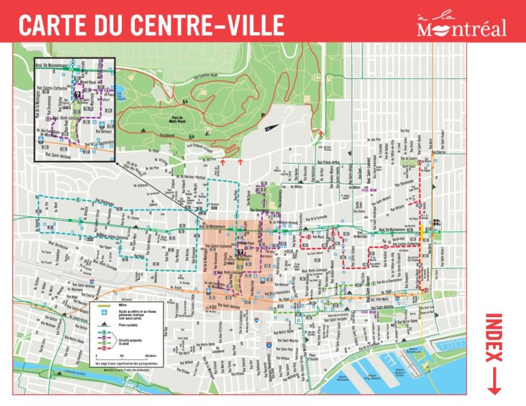 Plan gratuit Montréal PDF à télécharger