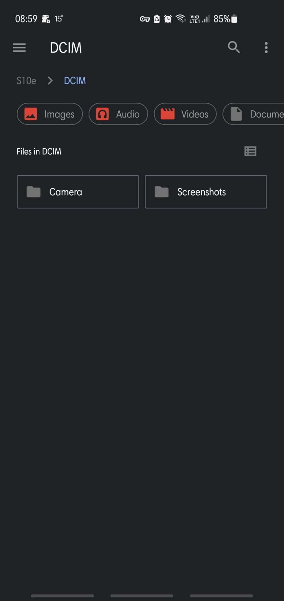 How to activate and show the blue "Files" Manager on Android