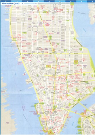 Printable map of New York, PDF A3