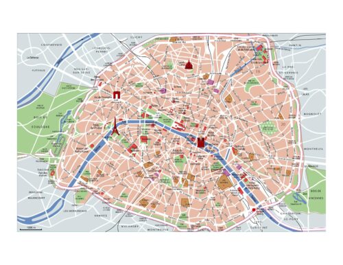 Free Paris survival maps for American tourists