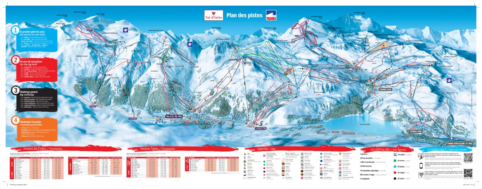 Plan des pistes Espace Killy PDF gratuit