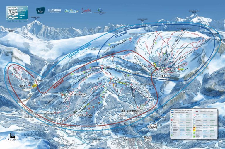 Plan des pistes Grand Massif PDF gratuit