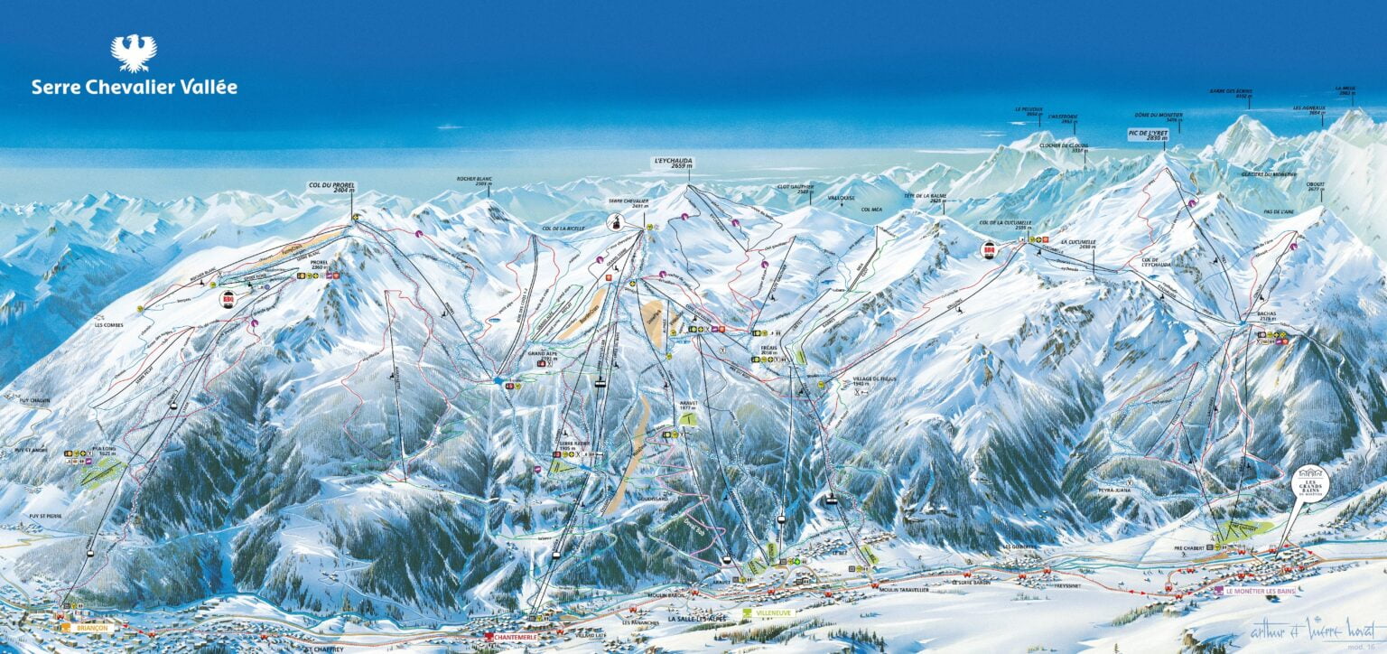 Plan des pistes Serre Che PDF gratuit