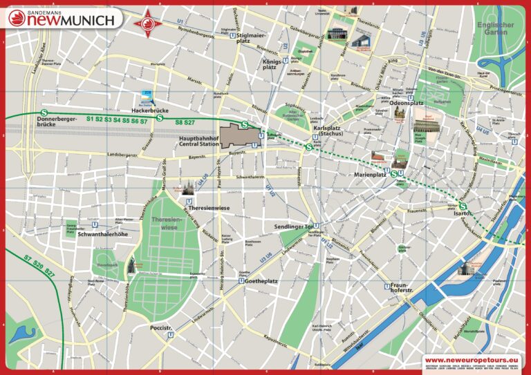 Plan gratuit Munich PDF à télécharger