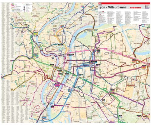 Free map of Lyon, to download in PDF