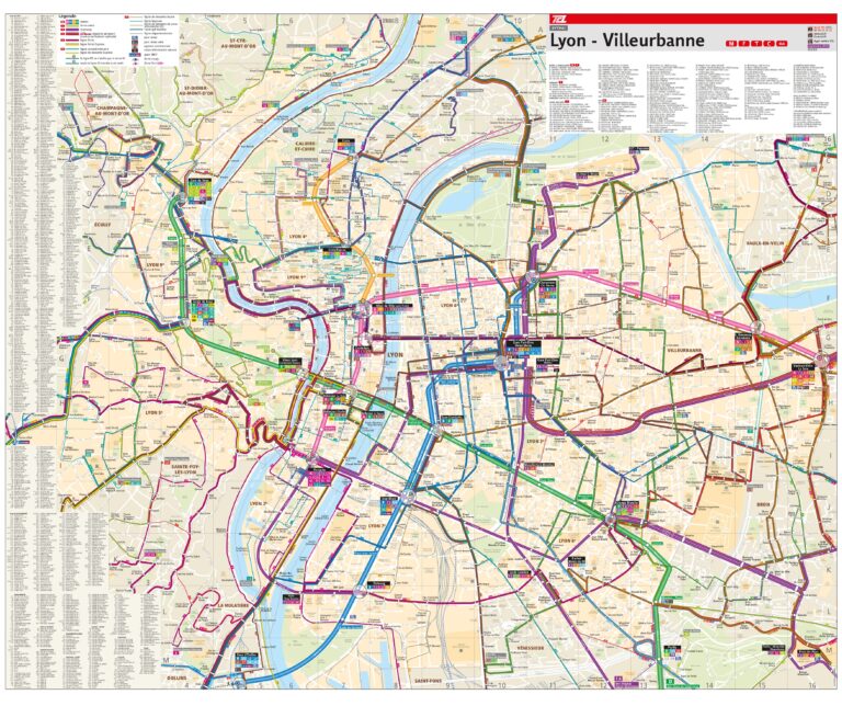 Mapa gratuito de Lyon, para descargar en PDF