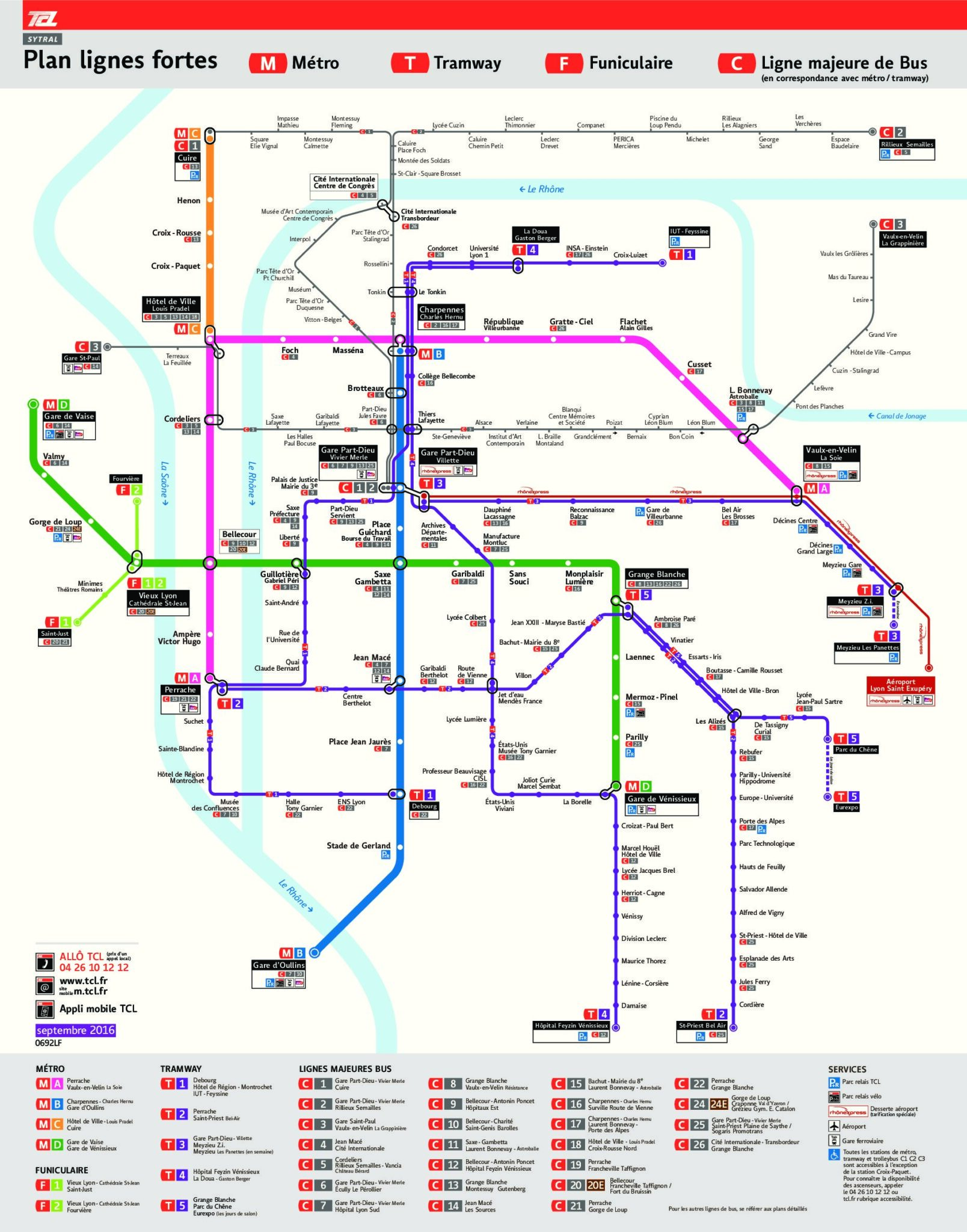 Plan métro Lyon: plan gratuit PDF des 6 lignes à télécharger
