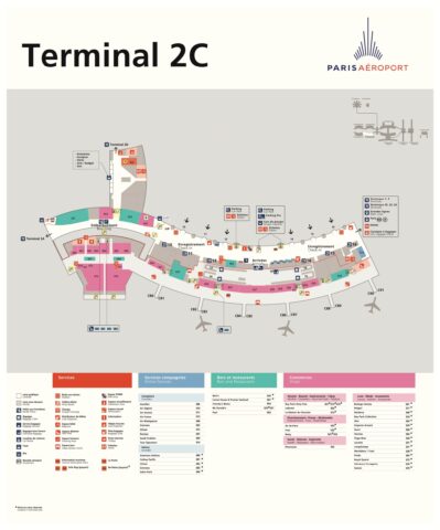 Plan Terminal 2C CDG - Aéroport Roissy Charles de Gaulle