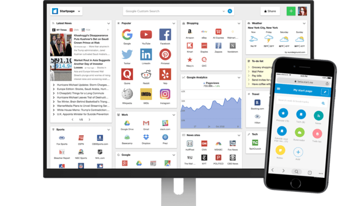 Start.me le portail web gratuit pour gérer vos favoris