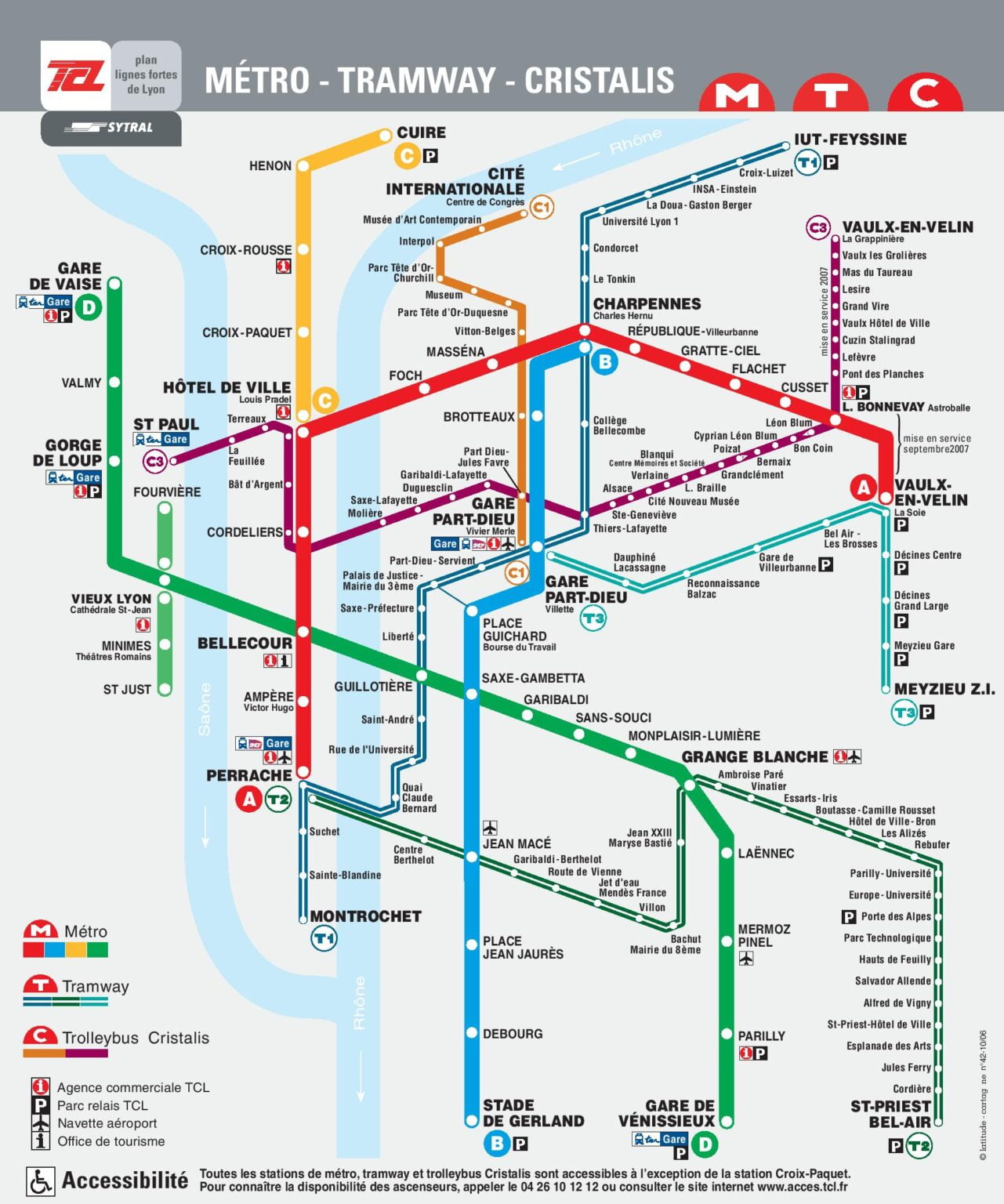 Free map of Lyon, to download in PDF