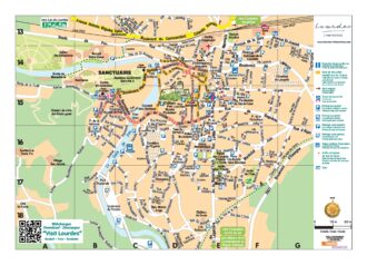 Free map of Lourdes PDF to download