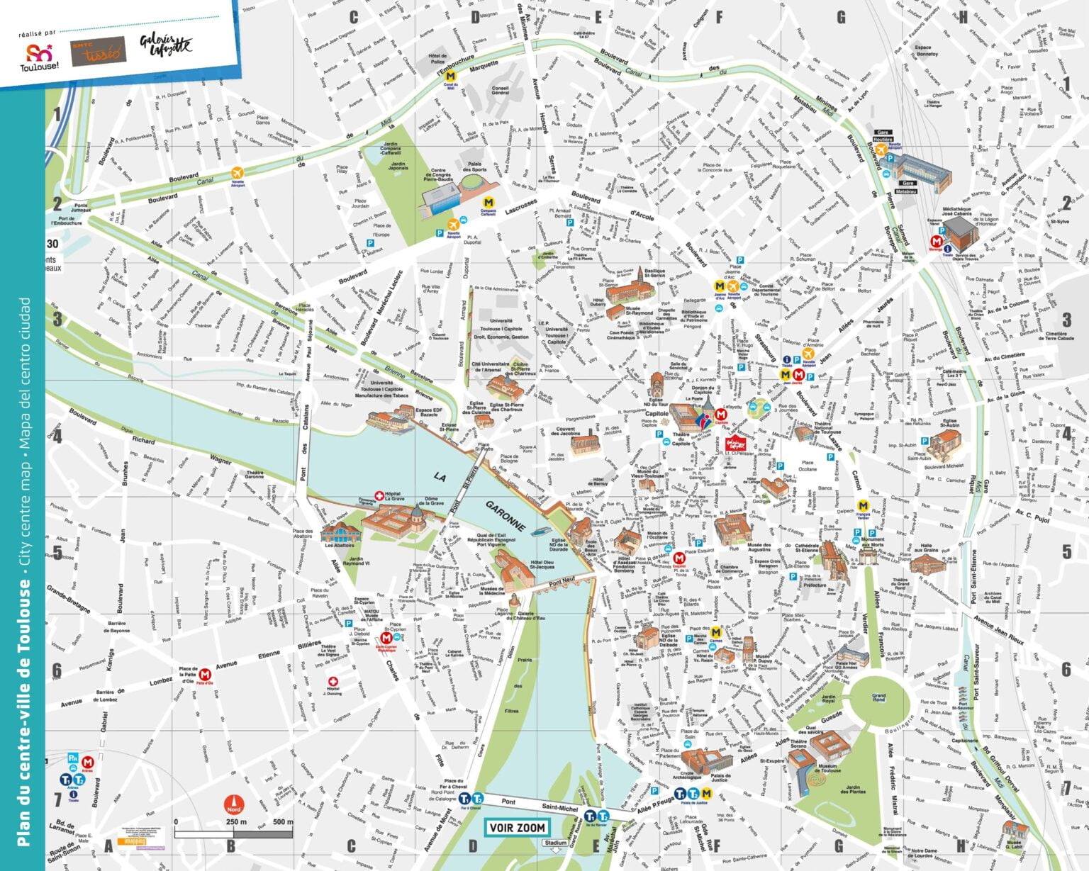 Plan gratuit Toulouse PDF à télécharger