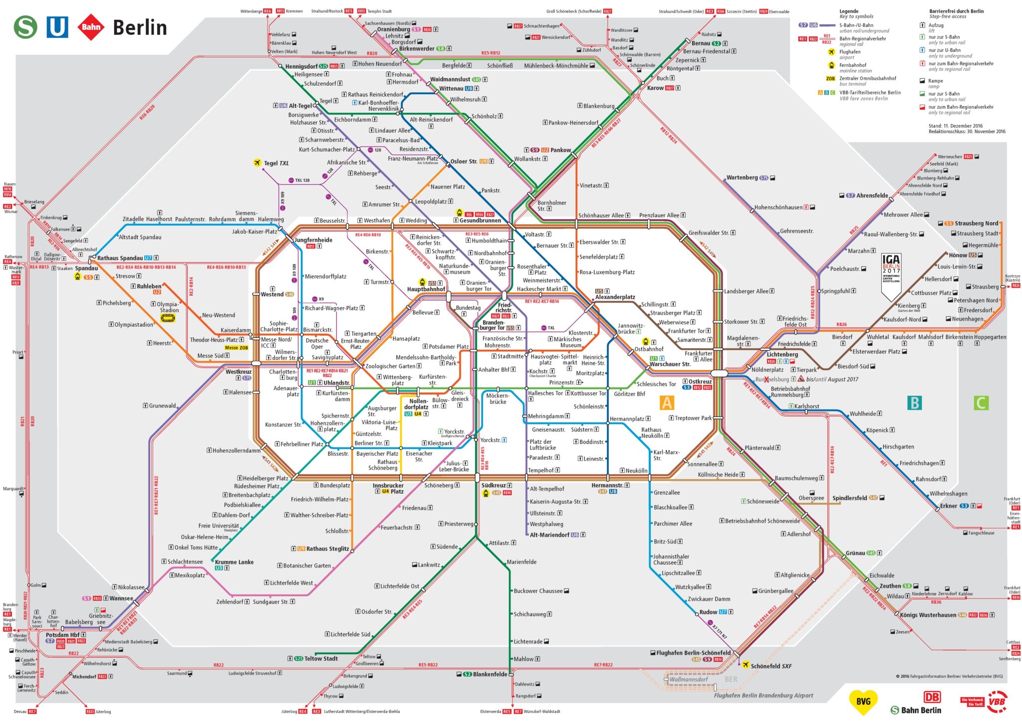 Free map of Berlin, download as PDF
